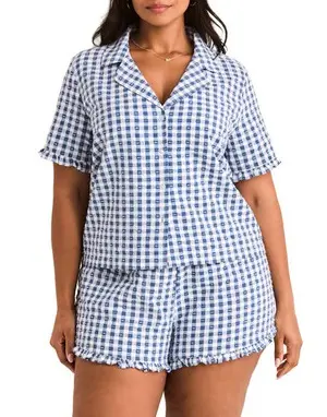 ADORE ME Barbara Short Pajama Set Blue