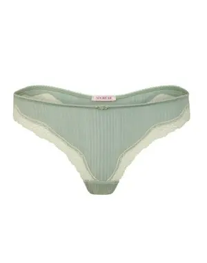 ADORE ME Lilou Thong Panties - Medium Green