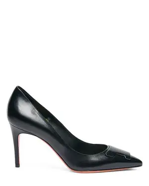 Santoni High-heel Patent Leather Pumps