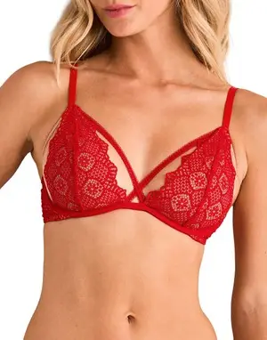ADORE ME Giudi Unlined Plunge Bra - Dark Red