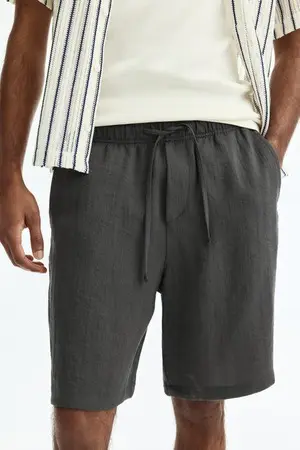 H&m Loose Fit Shorts - Dark Gray