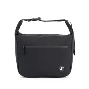J WORLD Lane Insulated Lunch Bag With Adjustable Clip-strap - Black
