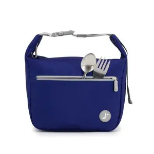 J WORLD Lane Insulated Lunch Bag With Adjustable Clip-strap - Navy