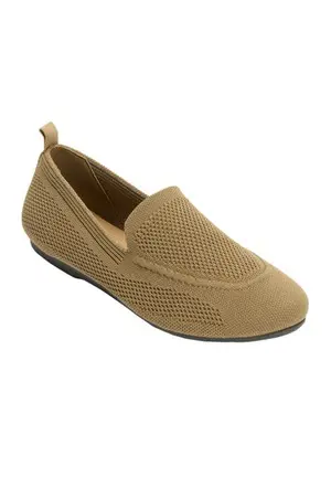 COMFORTVIEW The Sabrina Slip On Flat Brown