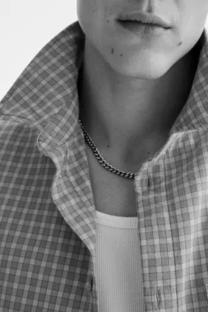 H&m Relaxed Fit Short-sleeved Cotton Shirt - Pink/checked