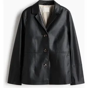 H&m Coated Jacket - Black
