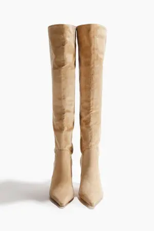 H&M Knee-high Slouchy Shaft Boots With Pointed Toe