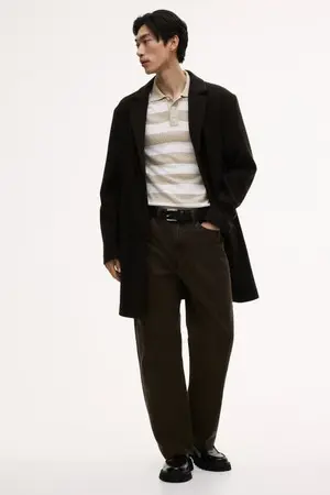 H&m Regular Fit Knitted Polo Shirt