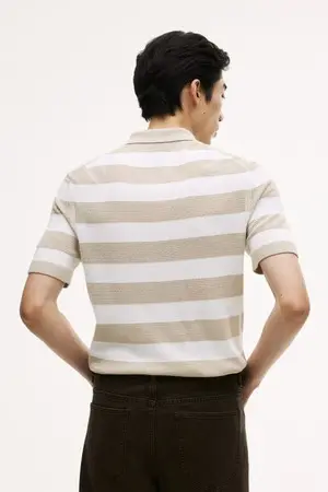 H&m Regular Fit Knitted Polo Shirt
