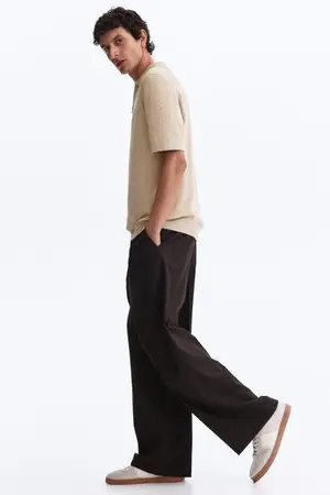 H&m Slim Fit Polo Shirt - Beige
