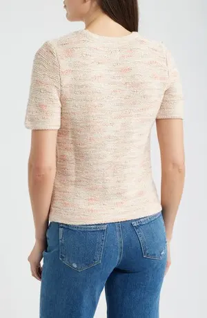 NIC+ZOE Wave Stitch Cotton Blend Sweater