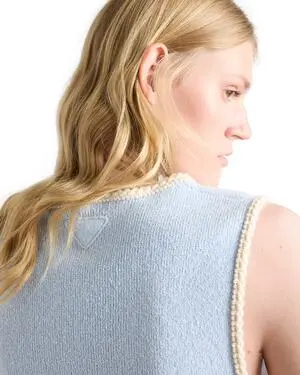 Prada Cotton Bouclé Crop Top