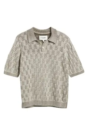 CORRIDOR Cable Lace Stitch Pima Cotton Polo