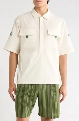 MALBON Bass Club Seersucker Popover Windshirt