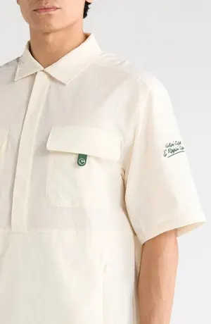 MALBON Bass Club Seersucker Popover Windshirt