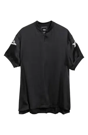 Y3 Liquid Logo Satin Jersey T-shirt