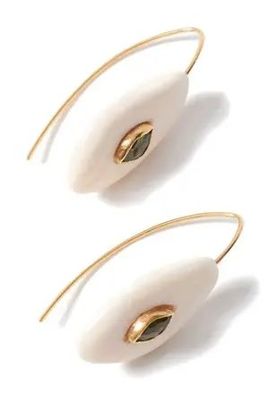 Chan Luu Pebble Drop Earrings With And 18k Gold Inlays