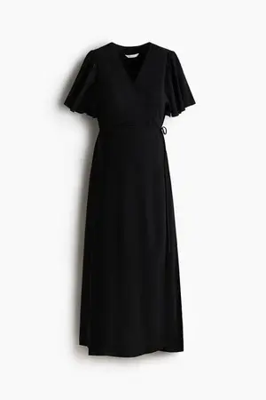 H&m Mama Nursing Wrap Dress - Black