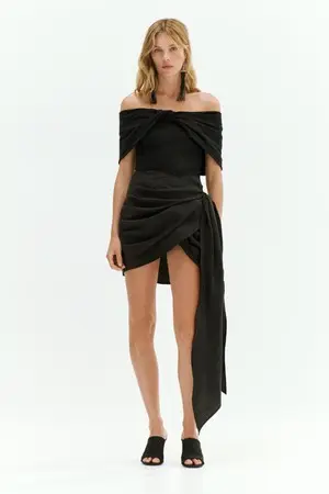 H&m Draped Wrap Skirt