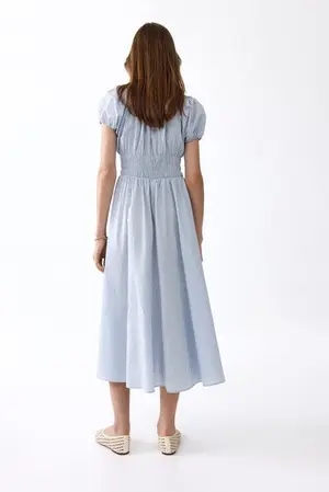 H&m Smocked-waist Midi Dress