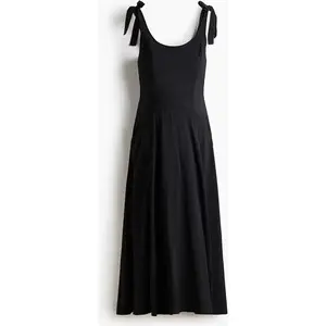 H&m Mama Tie-strap Nursing Dress - Black