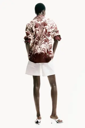 H&m Oversized Printed Shirt
