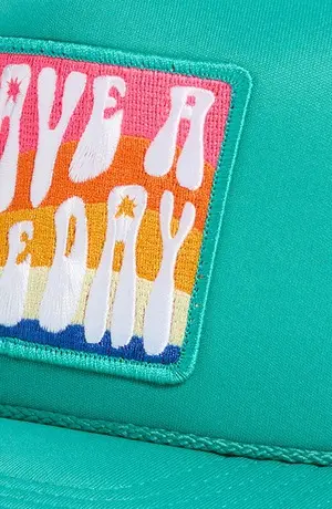 LOCAL BEACH Trucker Hat With Embroidered Patch