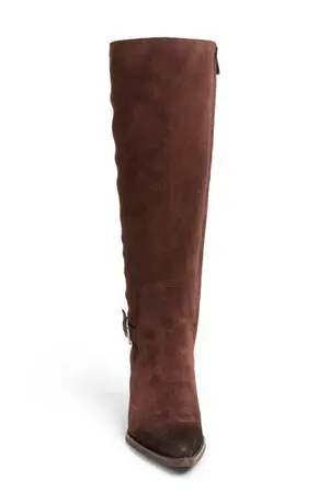 Sam Edelman Wren Buckle Knee-high Boots - Cafe Noir