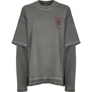 THE BALLET Tb Cozy Tee Long Sleeve T-shirt - Grey