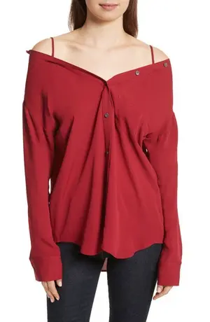 Theory Tamalee Silk Shirt