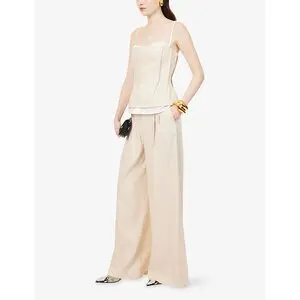 Simkhai Ramsey Pleated Wide-leg Trousers