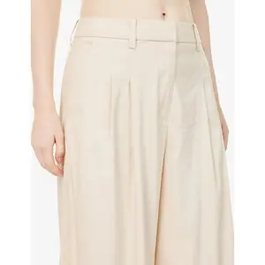 Simkhai Ramsey Pleated Wide-leg Trousers