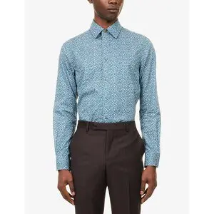 Paul Smith Printed Long-sleeve Cotton Shirt