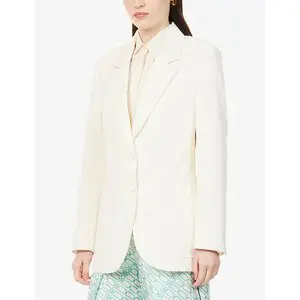 Victoria Beckham Katherine Single-breasted Woven Blazer