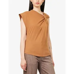 Isabel Marant Étoile Asymmetrical Knit Top - Caramel