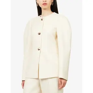 Gabriela Hearst Daelan Silk And Wool Blazer - Ivory