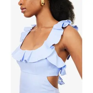 Zimmermann Indira Ruffled Cotton Mini Dress
