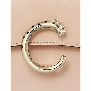 Cartier Panthère De Nano Leather Top-handle Bag - Beige