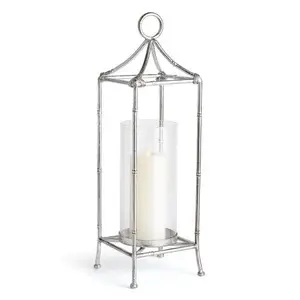 NAPA HOME & GARDEN Daphne Lantern Candle Holder - Silver