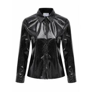 ATS THE LABEL Noir Croc Statement Shirt