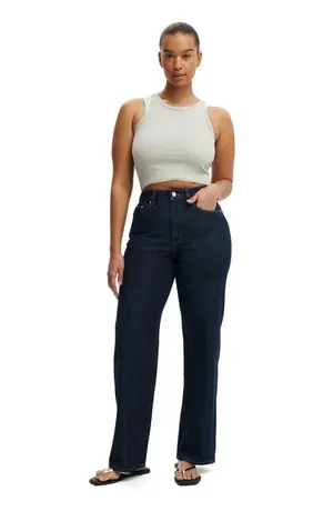 COTTON ON Curvy '91 High Waist Straight Leg Jeans