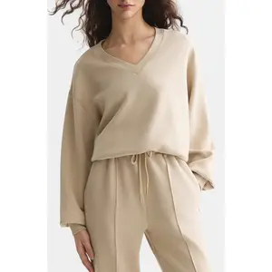 Scotch & Soda V-neck Sweatshirt - Doeskin