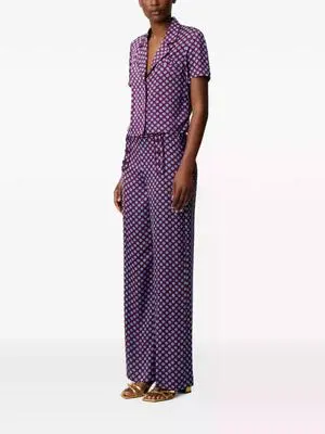 Claudie Pierlot Geometric Print Cropped Shirt