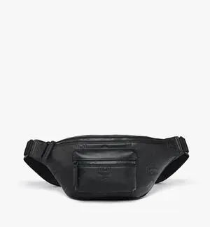 Mcm Maxi Monogram Leather Fursten Belt Bag - Black