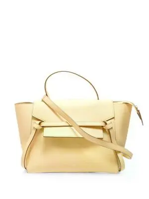 Celine Leather Tote Bag - Neutrals