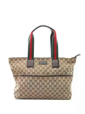Gucci Gg Monogram Web Shoulder Bag