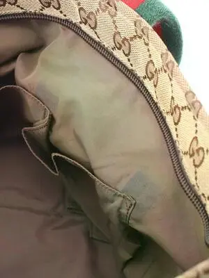 Gucci Gg Monogram Web Shoulder Bag