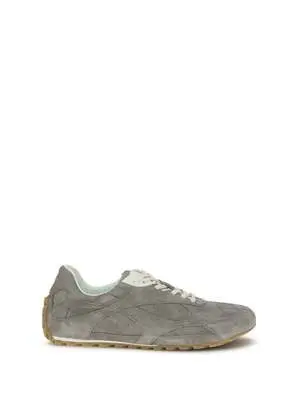 Bottega Veneta Orbit Flash Suede Sneakers - Gray