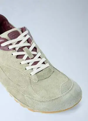 Bottega Veneta Orbit Flash Suede Sneakers - Green
