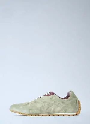 Bottega Veneta Orbit Flash Suede Sneakers - Green